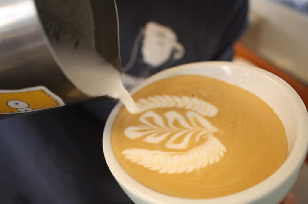Phoenix latte art by Victor Vu - BeanScene