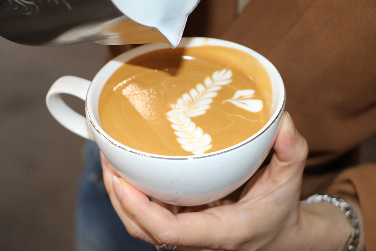 Little Red Riding Hood latte art by Jibbi Little - BeanScene