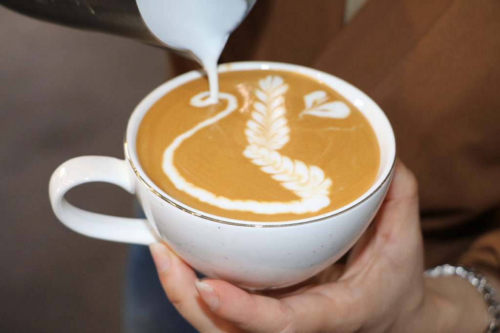 Little Red Riding Hood latte art by Jibbi Little - BeanScene