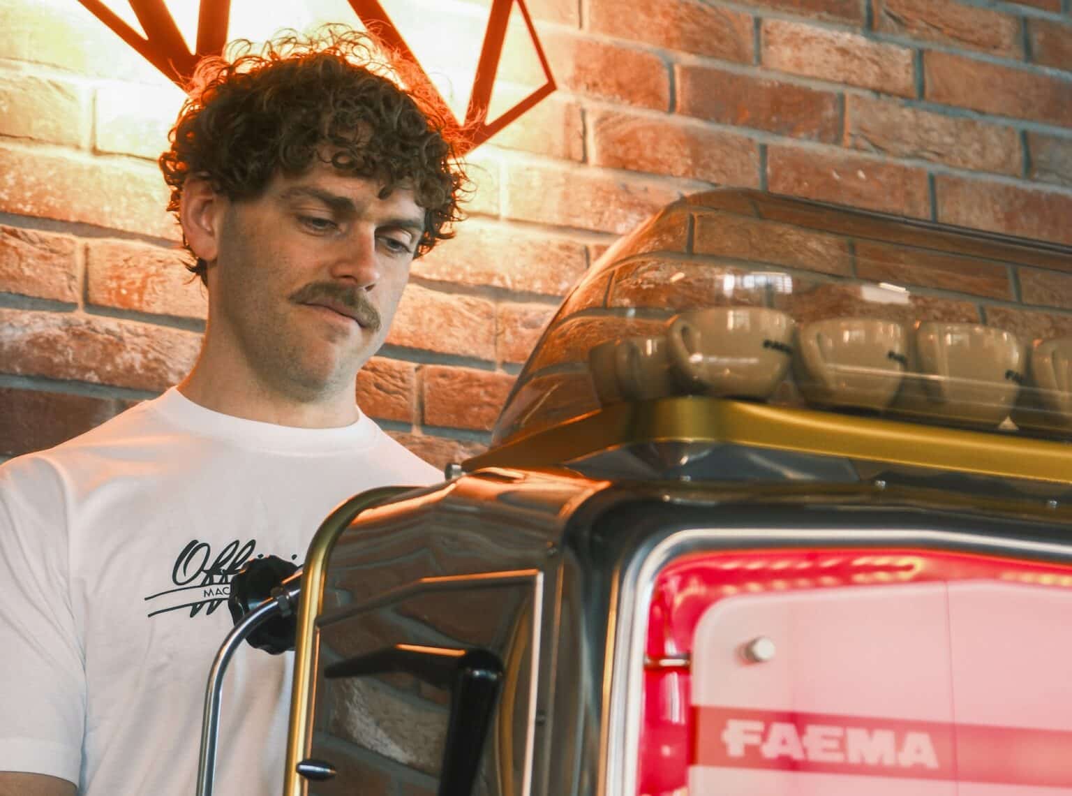 Jack Simpson partners with FAEMA - BeanScene